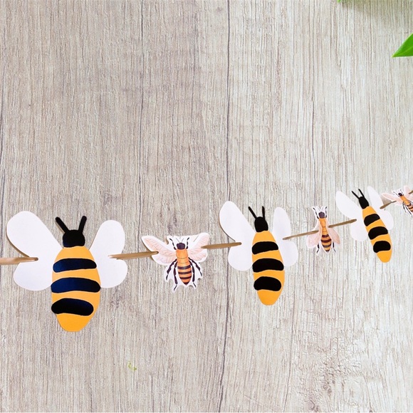 Handmade | Party Supplies | Bees Garland Baby Shower Garland | Poshmark